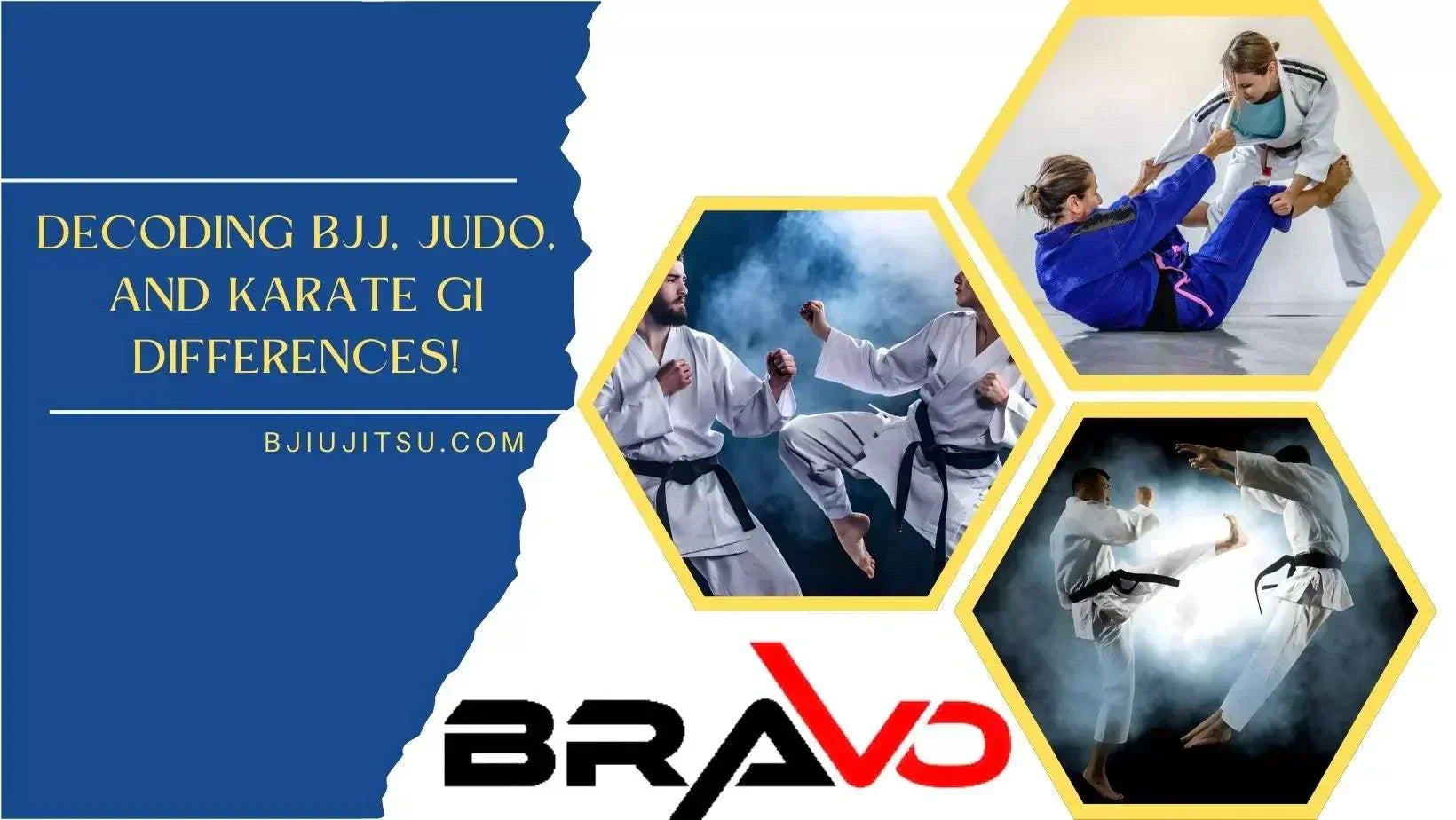BJJ Gi vs Judo Gi vs Karate Gi - Key Differences Explained – Bravo